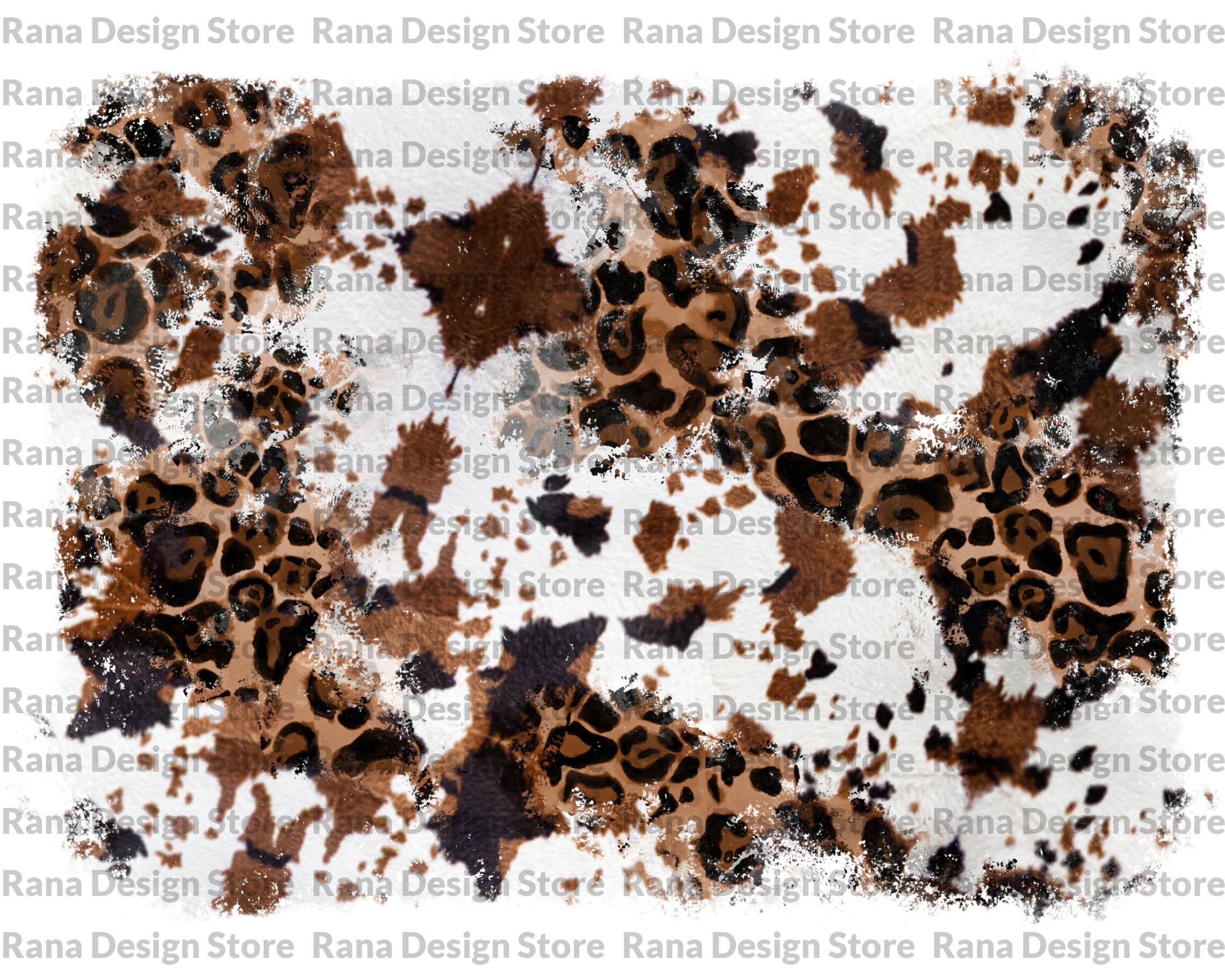 Cowhide Leopard Background Cheetah Animal Print Cowhide Png - Etsy