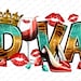 Diva Png Sublimation Design Download, Queen Png, Crown Png, Black Queen ...