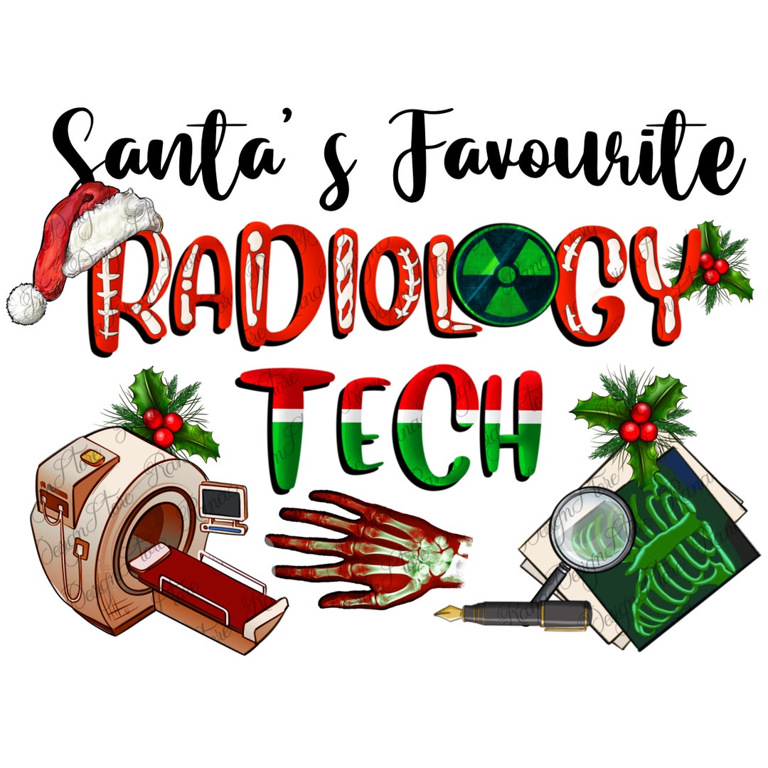 Santa's Favorite Radiology Tech Png Sublimation Design Download ...