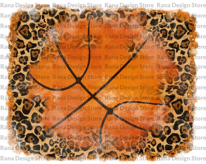Glitter Basketball Leopard PNG Design Basketball Png - Etsy