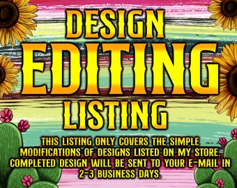 Add on Item Additional Design Modification for ONE Item, Text, Clip Art ...