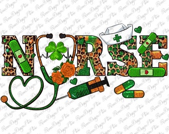 Nurse St.patrick's Day Png Sublimation Design Download - Etsy