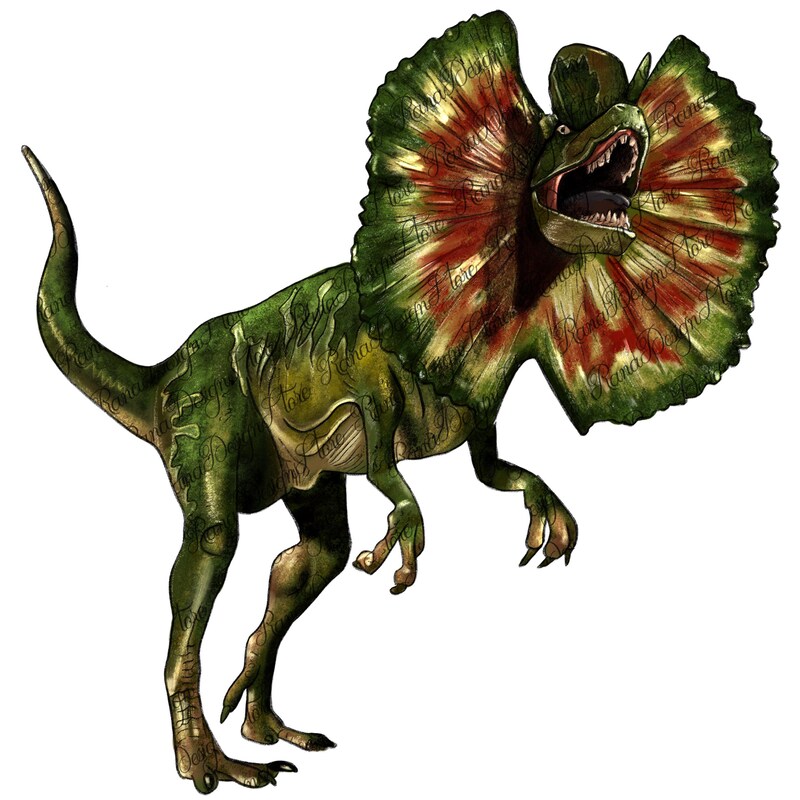 Sticker Dilophosaurus - Etsy