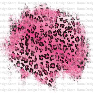 Distressed Leopard Patches Png,distressed Leopard Sublimation Design ...
