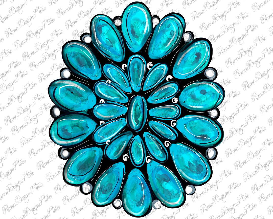 Turquoise Gemstone Jewelry PNG, Gemstone Png File, Western Gemstone Png ...