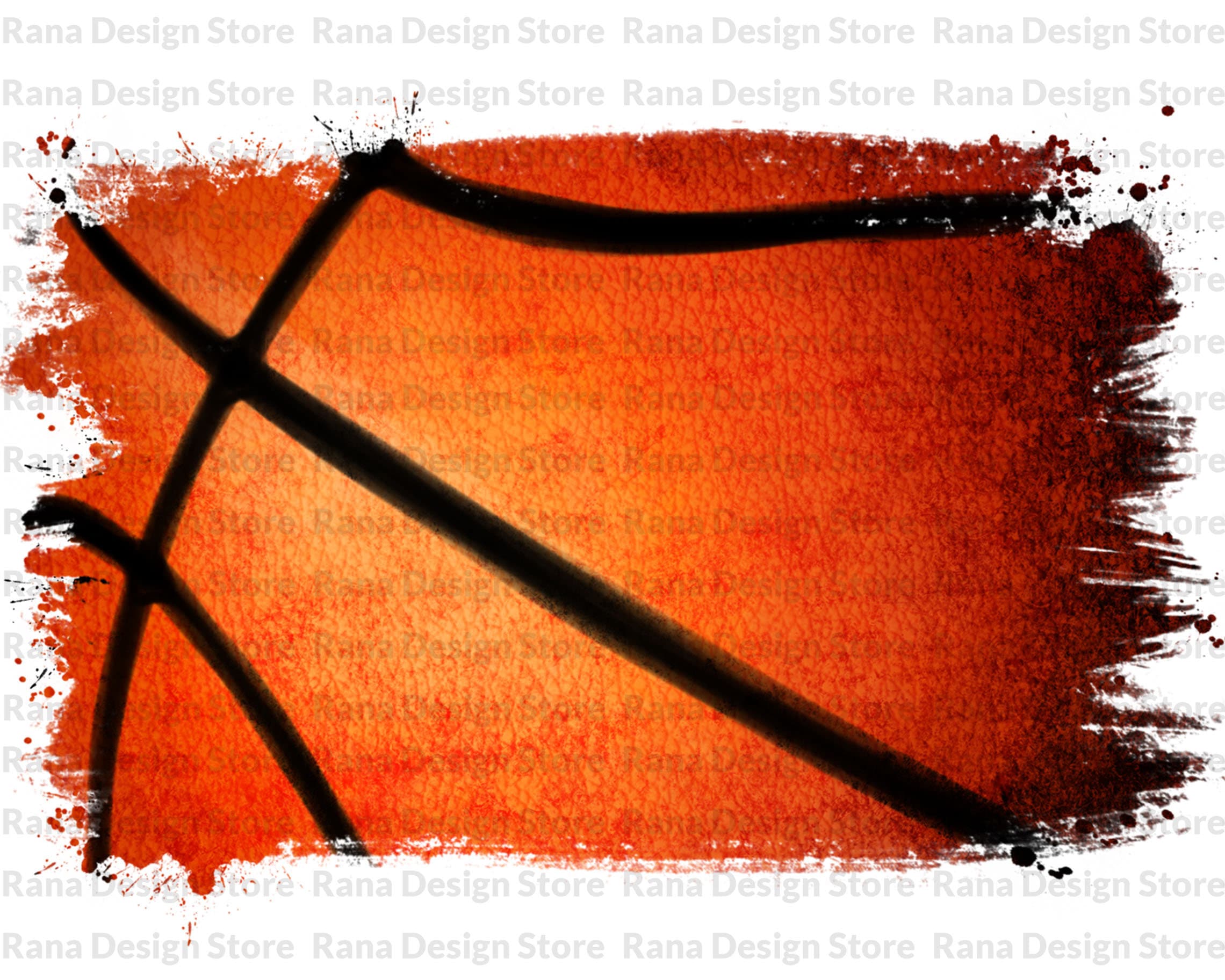 Basketball Brushed Background PNG Design Basketball Png - Etsy