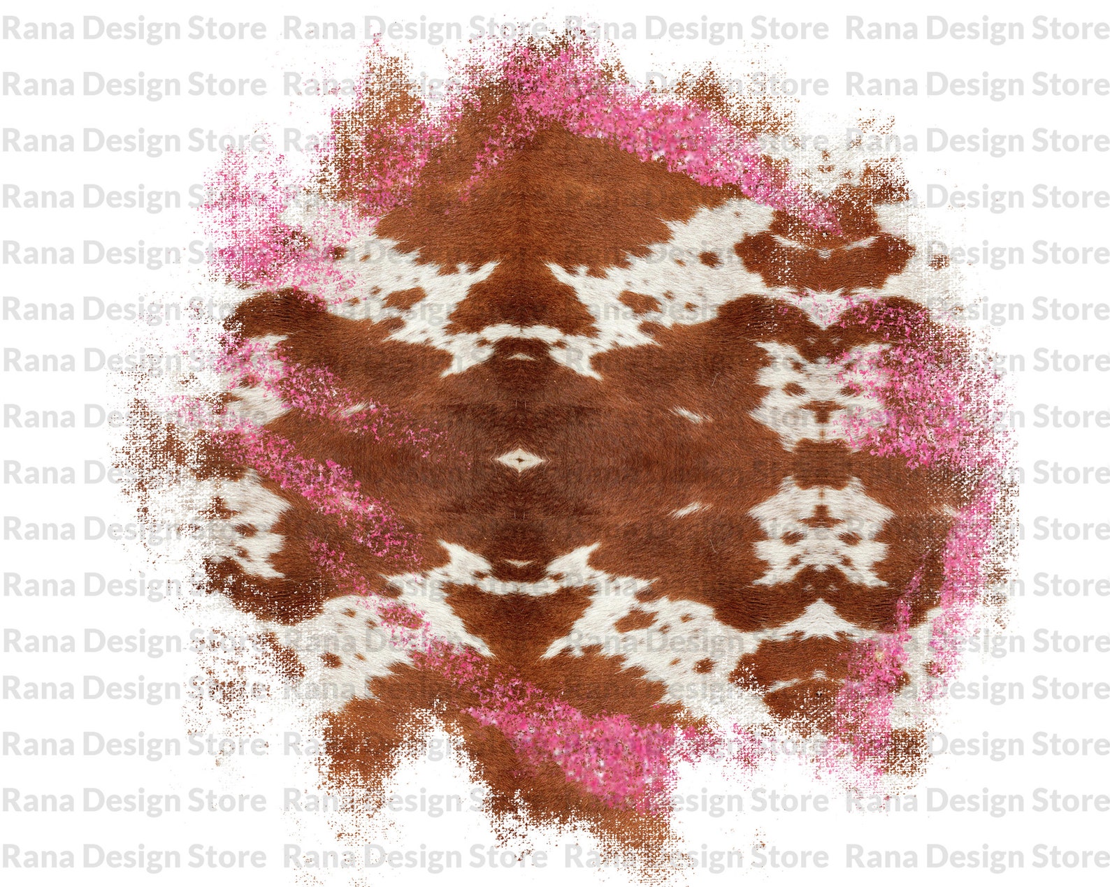 Cowhide Sublimation Design Patch Bundle, Western Png,distressed Cowhide ...