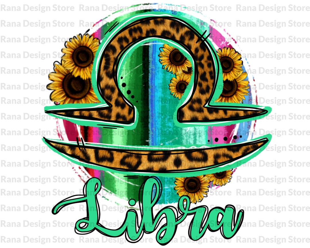 Libra Zodiac Sign PNG Sublimation Design, Libra Png, Leopard Libra PNG ...