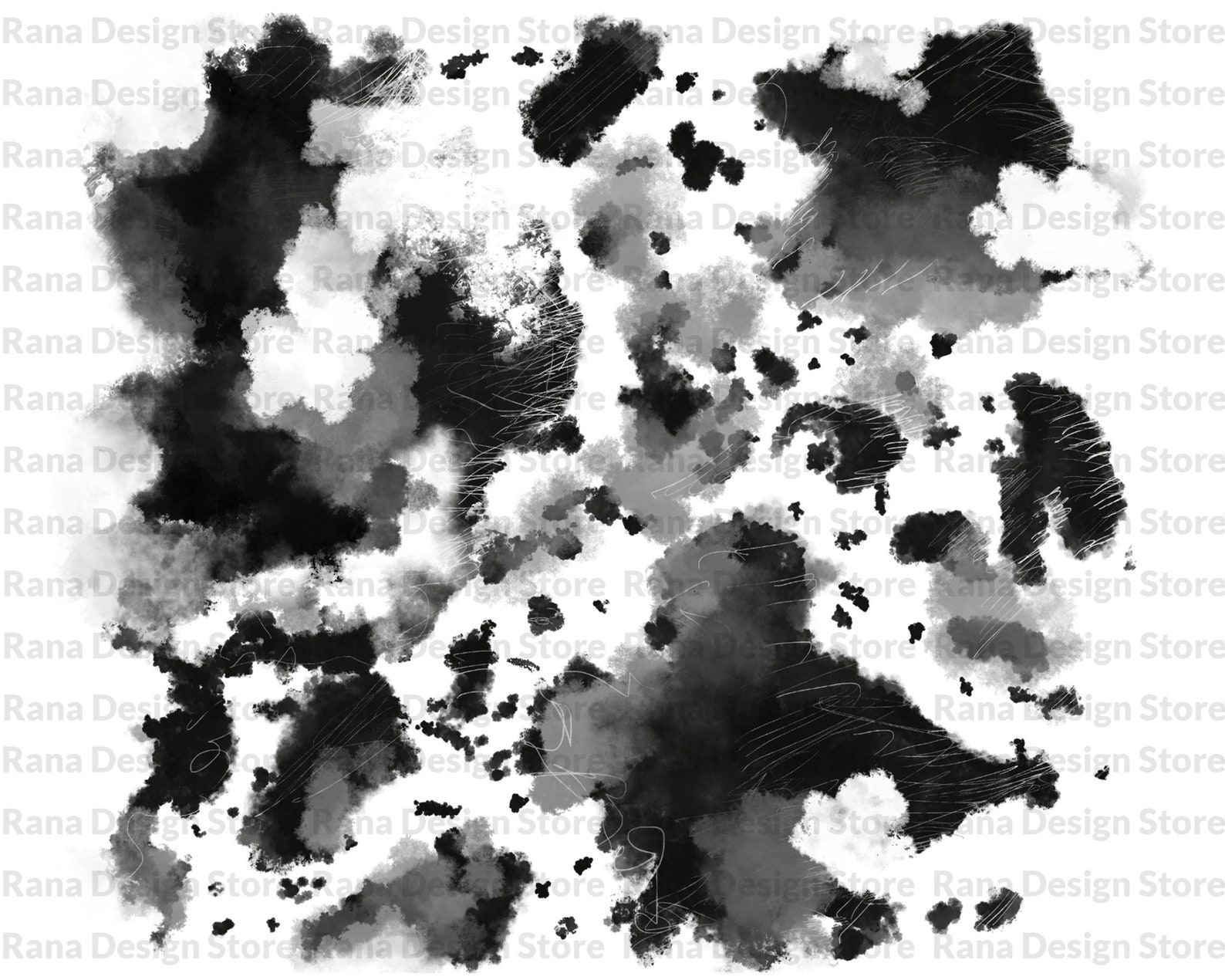 Black and White Cowhide Background Png, Cowhide Png, Digital Download ...