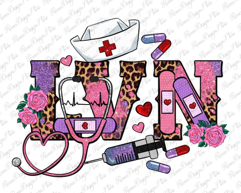 Valentine's Day LVN Png Sublimation Design Download, Happy Valentine's ...