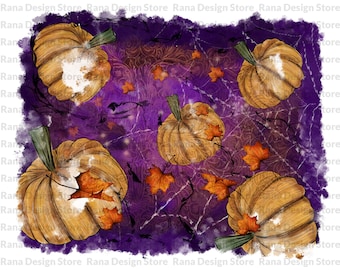 Halloween Leopard Pumpkin Seamless Pattern Halloween Png - Etsy