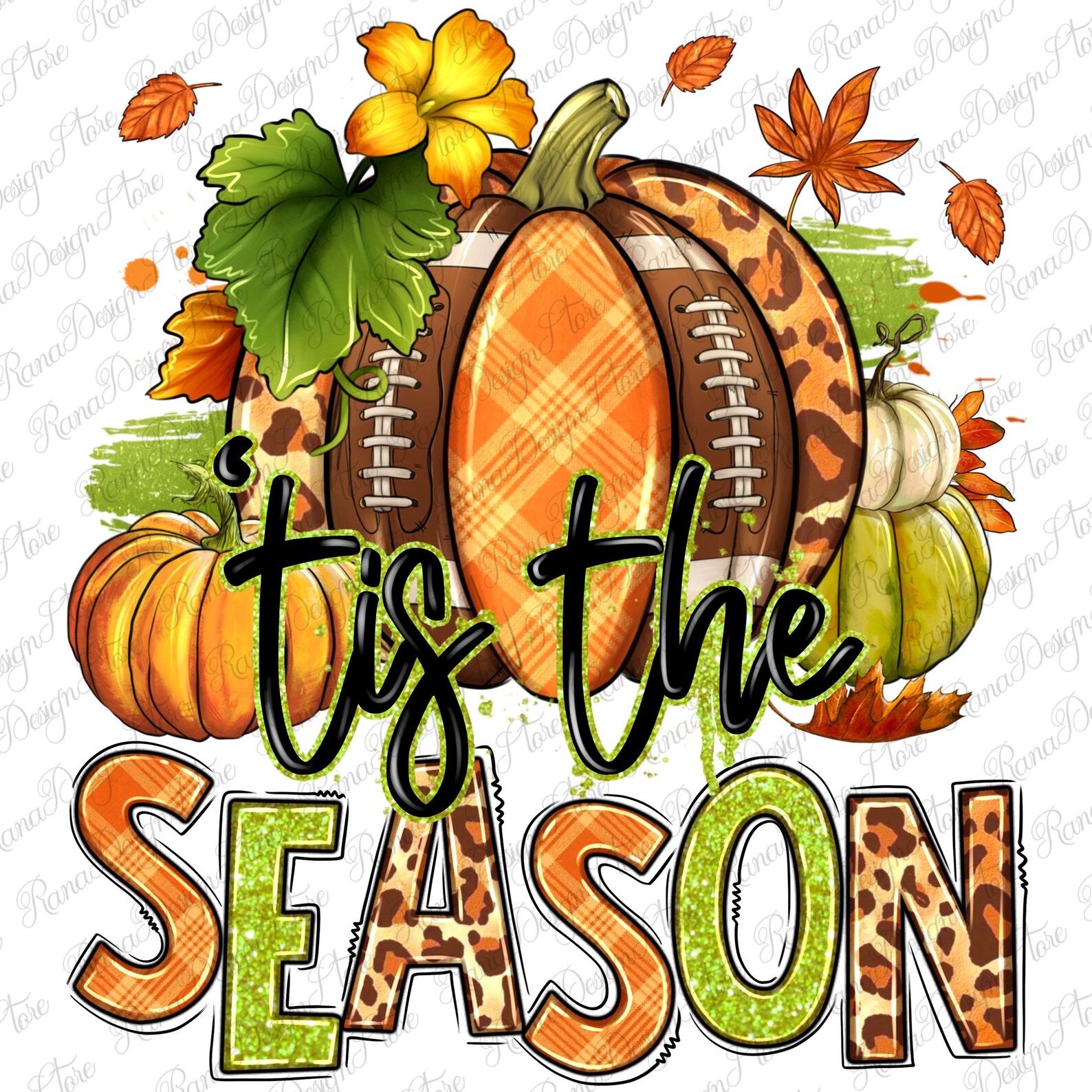Tis' the Season Fall American Football Png, Hello Fall Png, Autumn Png ...