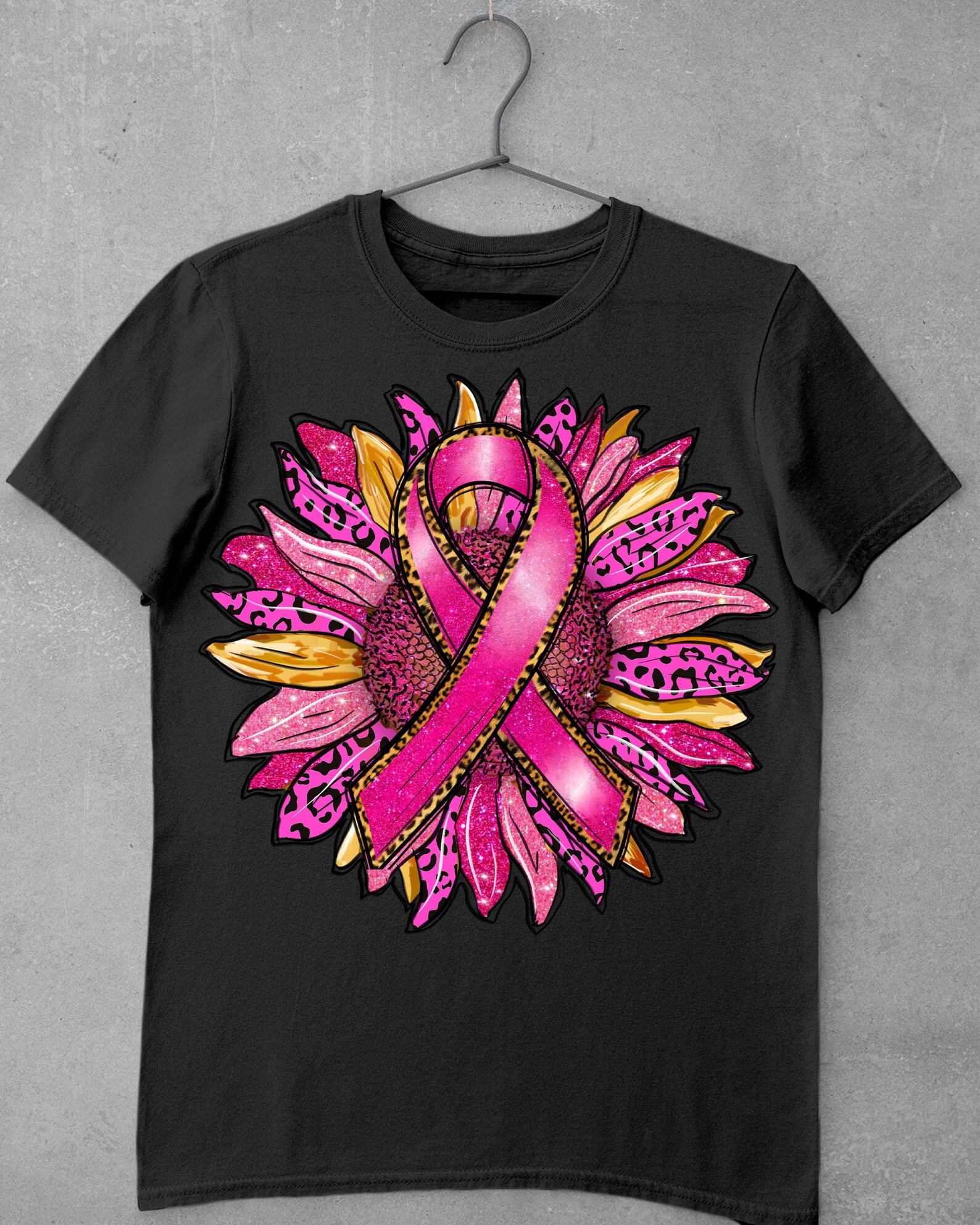 Breast Cancer Awareness Sunflower Png Sublimation Design - Etsy