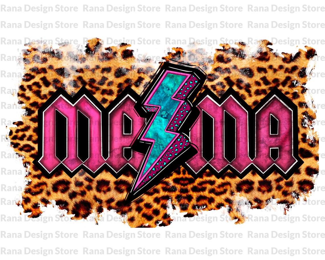 Mama Png, MAMA Png, ACDC Png,leopard Background, Rock Mama Png, Leopard ...