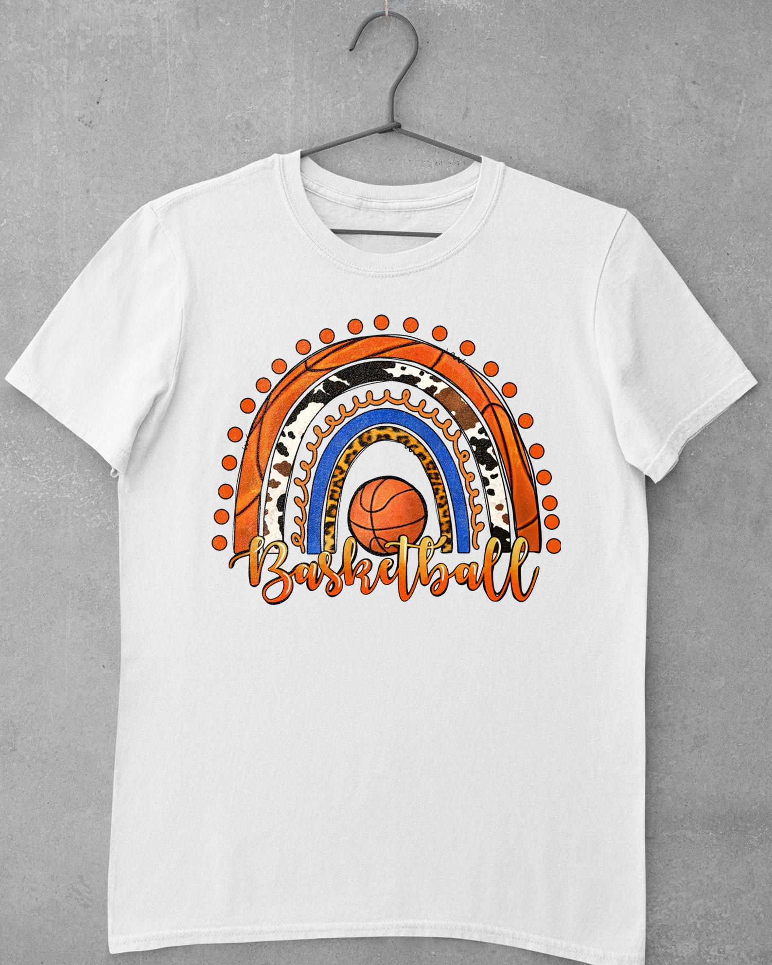 Basketball Rainbow PNG Design Basketball Pngsport - Etsy
