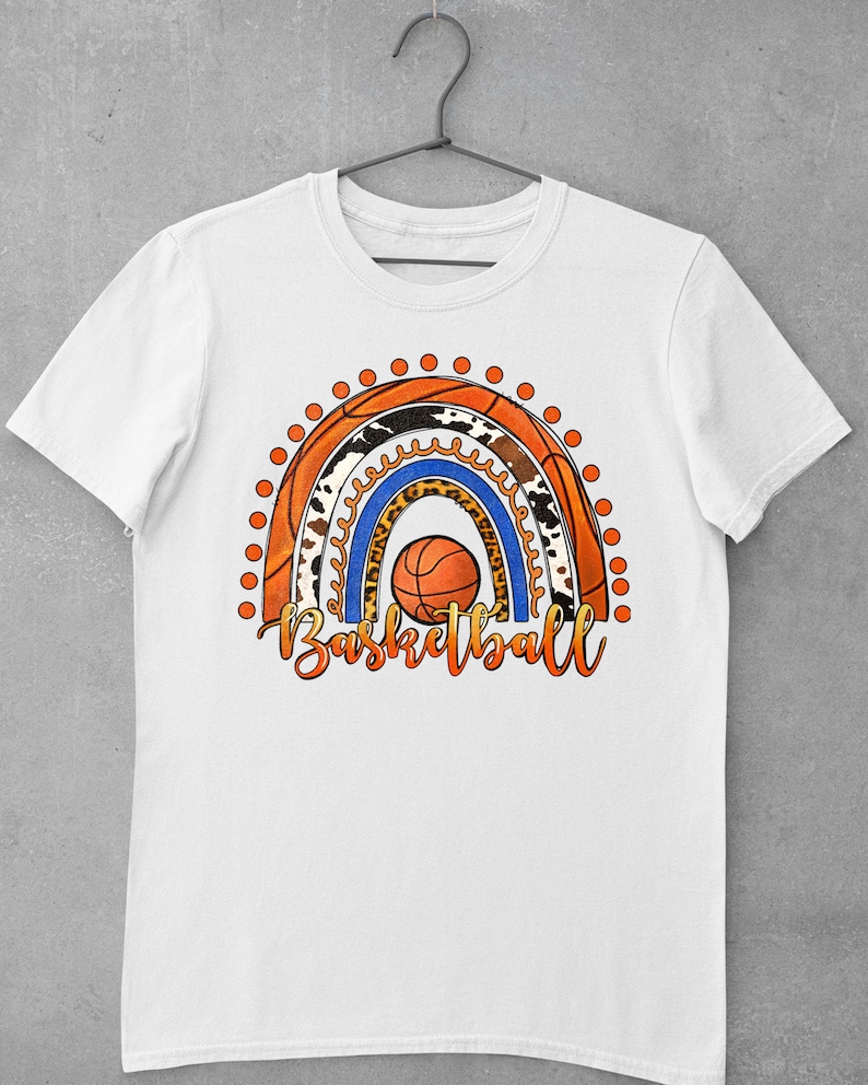 Basketball Rainbow PNG Design Basketball Pngsport - Etsy