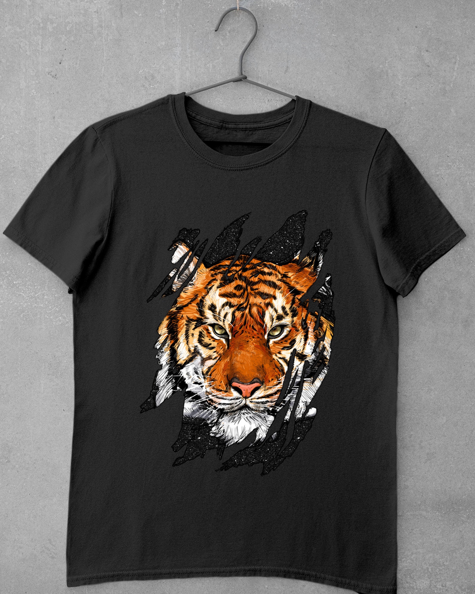 Tiger Face Scratch Png Sublimation Design,tiger Png, Tiger Face Png ...