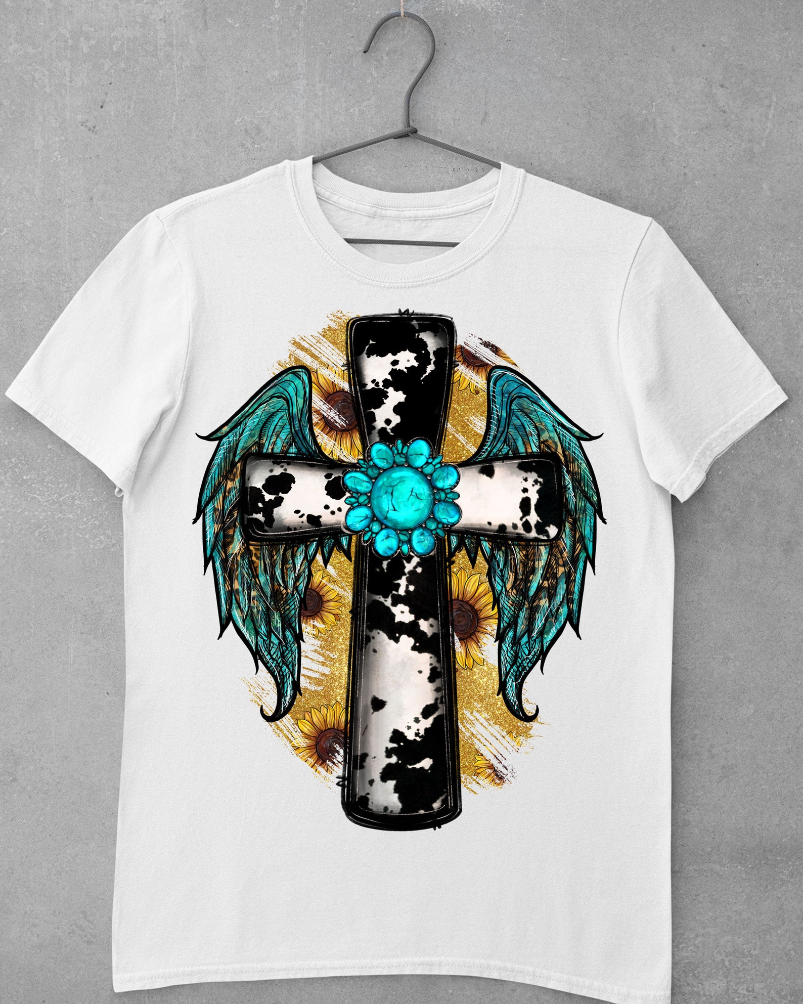 Gemstone Cross Wings Png Sublimation Design Cross Png - Etsy