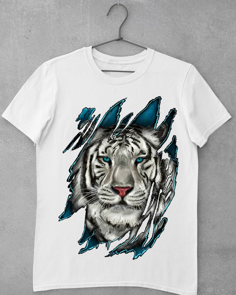 White Tiger Scratch Mark Png Sublimation Design Animals - Etsy