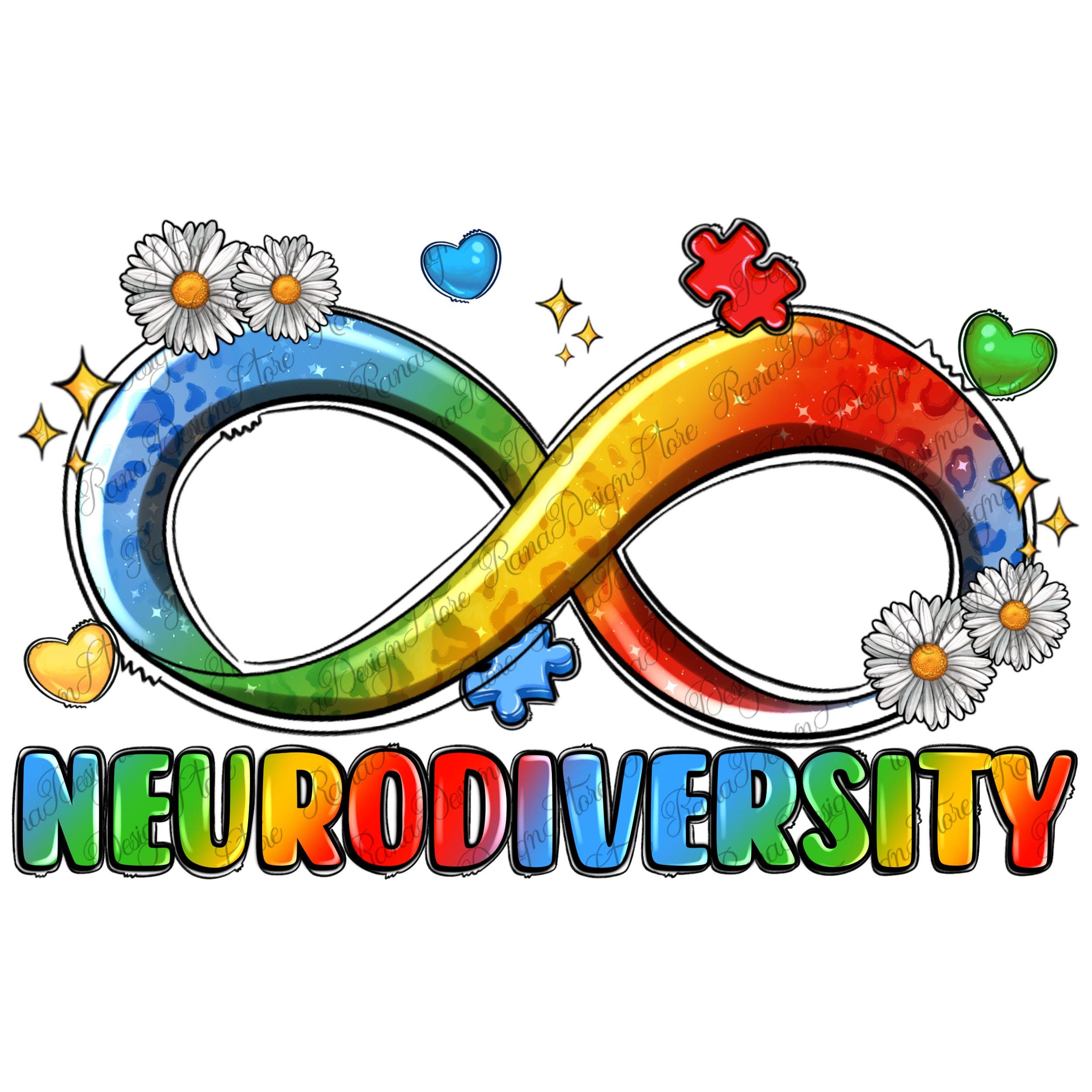 Neurodiversity Png Sublimation Design Download, Autism Png Design ...