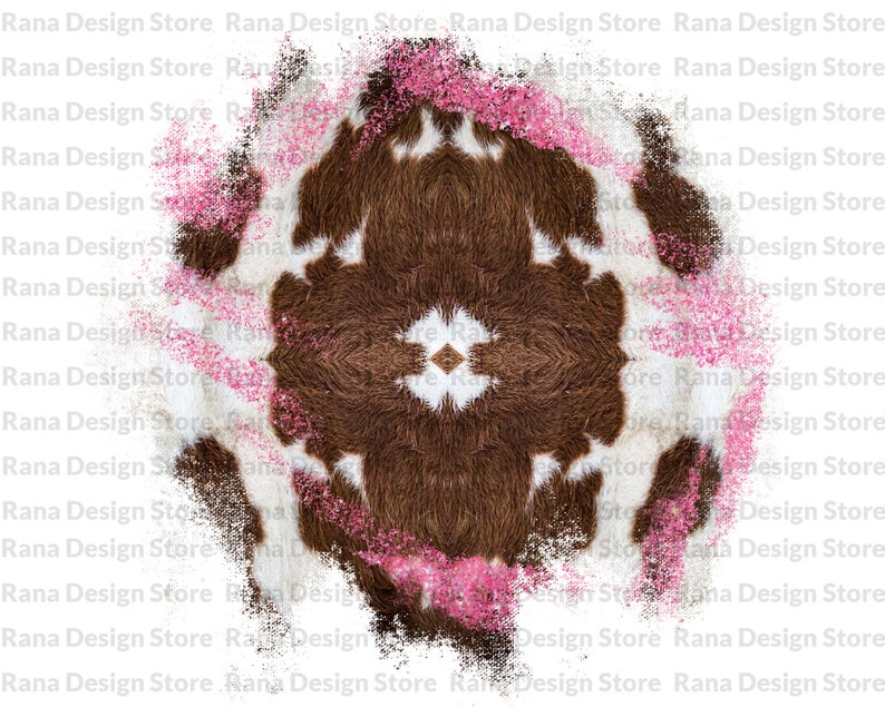 Cowhide Sublimation Design Patch Bundle, Western Png,distressed Cowhide ...
