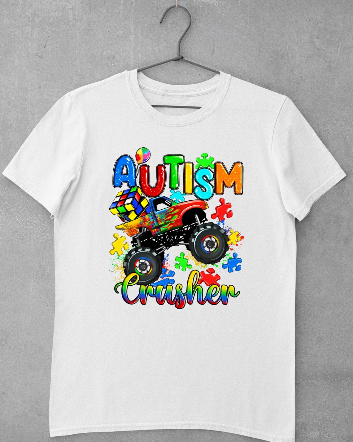 Autism Crusher Png Sublimation Design Download, Autism Awareness Png ...