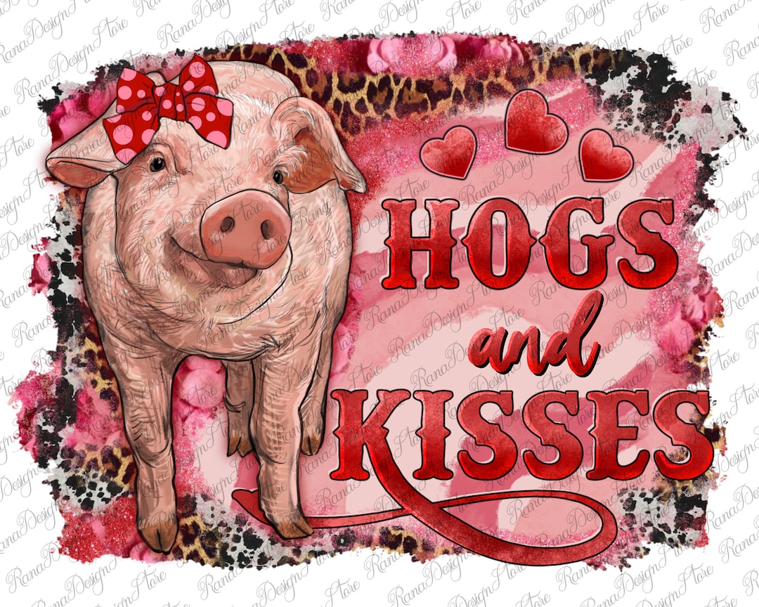 Valentines Day Pig Hogs and Kisses Png,valentines Day Png, Hogs Png ...