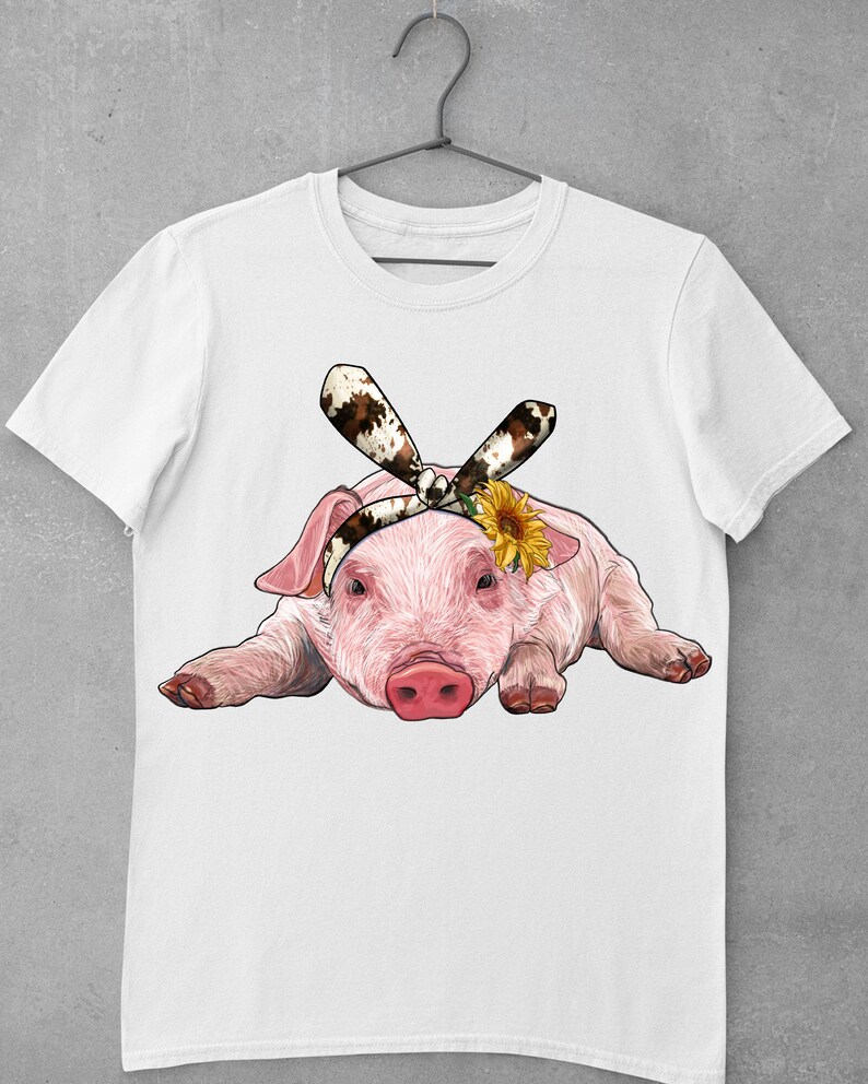 Baby Pig With Cowhide Ribbon Png Sublimation Design Baby Pig - Etsy