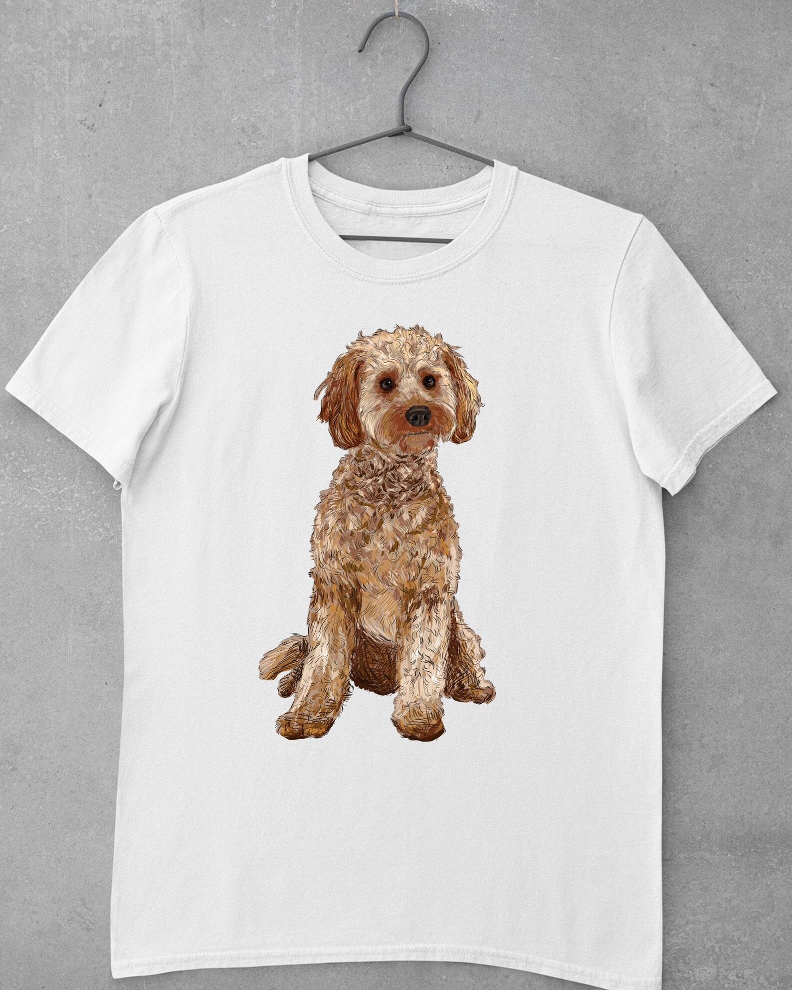Cockapoo Portrait Png Sublimation Design Western Cockapoo - Etsy