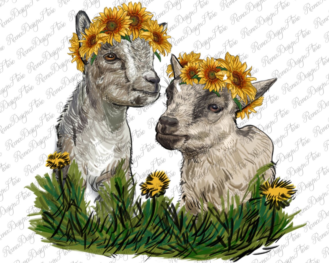 Cute Baby Goats Png Sublimation Design Baby Goats Png Goat | Etsy
