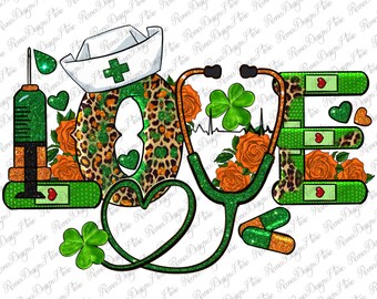 Nurse St.patrick's Day Png Sublimation Design Download - Etsy