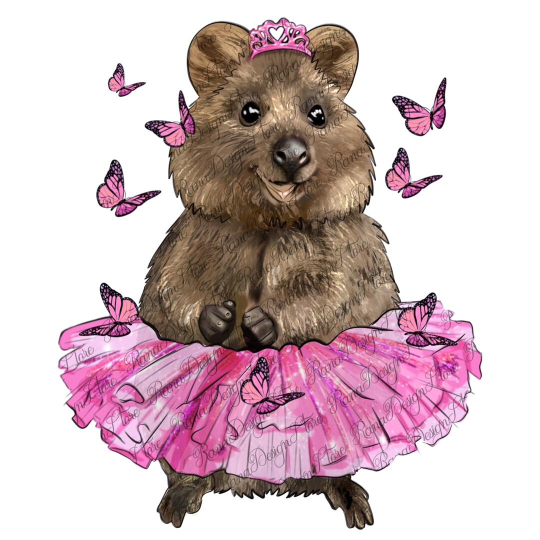 Quokka With Tutu Png Sublimation Design Download, Cute Quokka Png ...