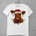 Christmas Baby Red Angus Calf With Lights Png, Merry Christmas Png ...