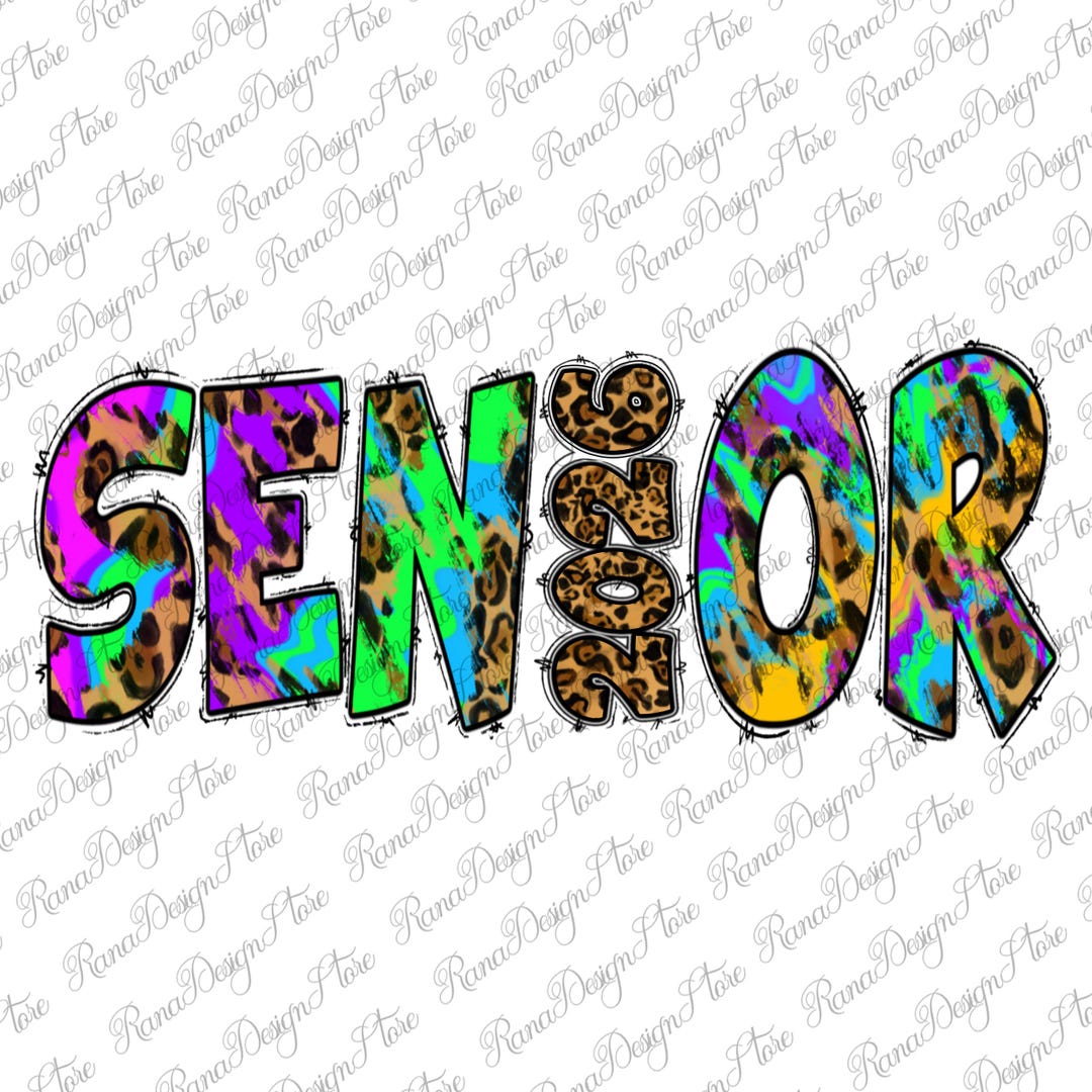 Senior 2026 Tie Dye Leopard Png Sublimation Design Download, Class of ...