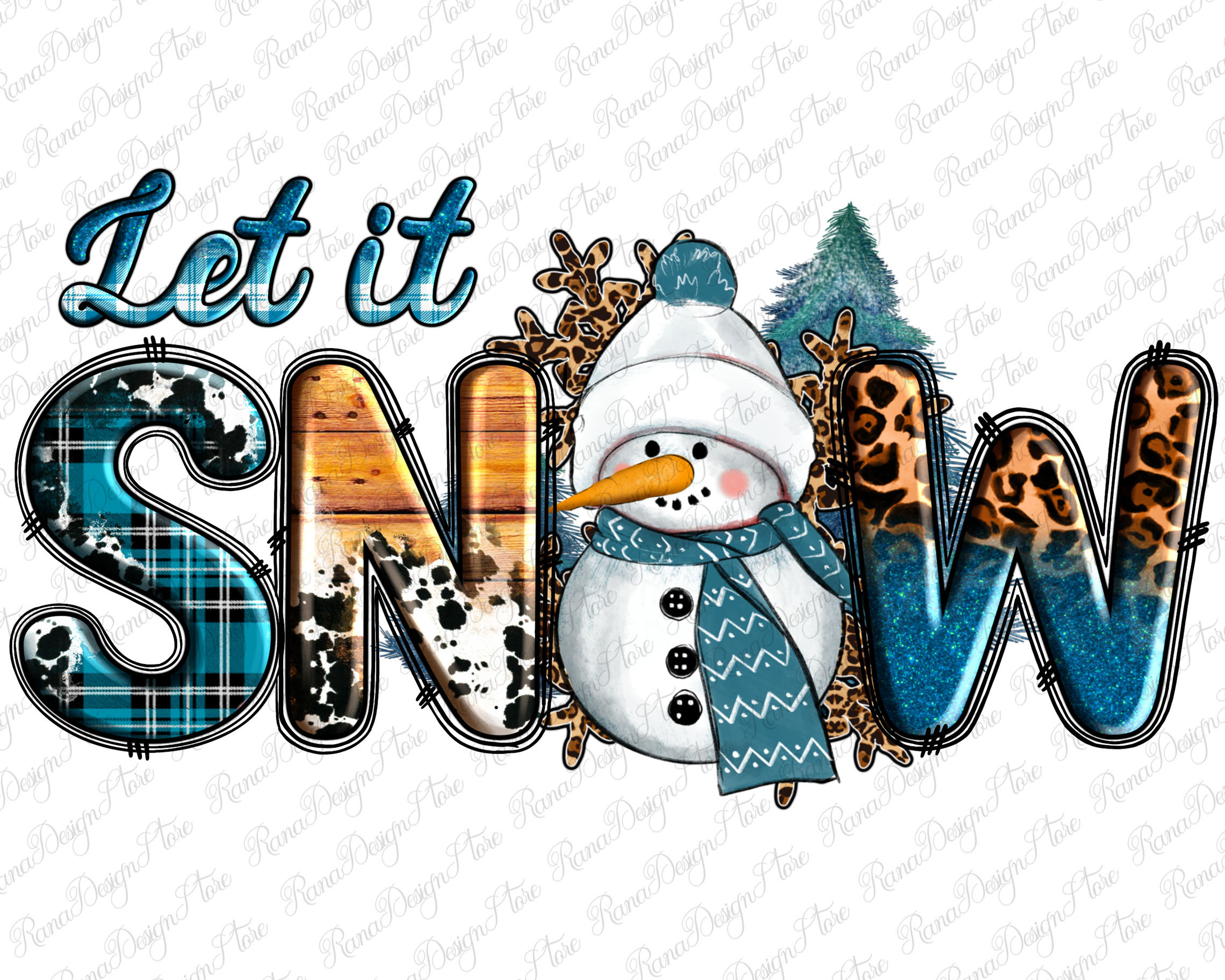 Let It Snow Clip Art