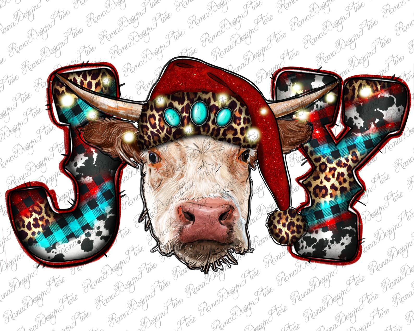 Christmas Joy Cow Png Sublimation Design Christmas Heifer Joy - Etsy