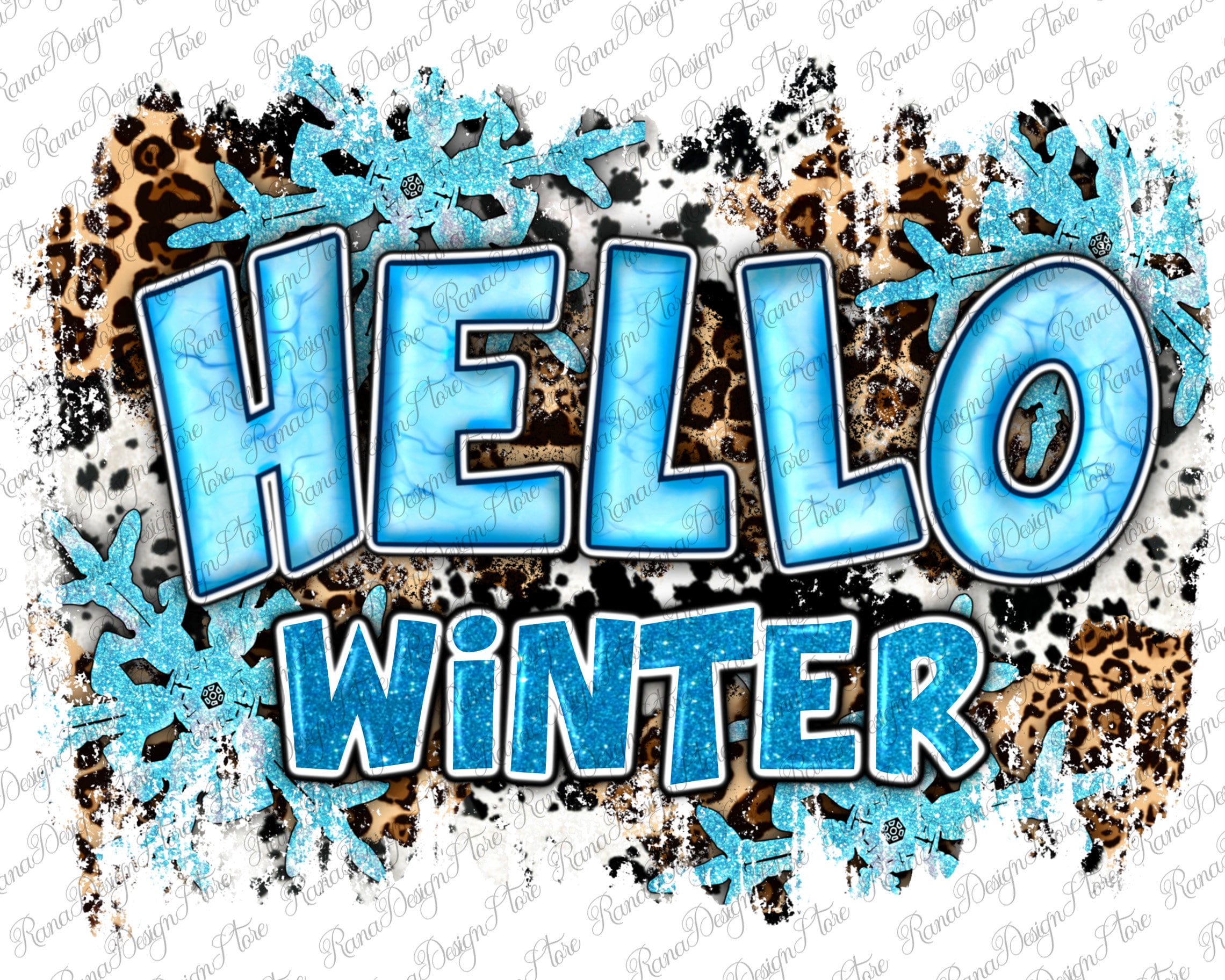 Hello Winter Png, Winter Sublimation Png, Hello Winter Sublimation ...