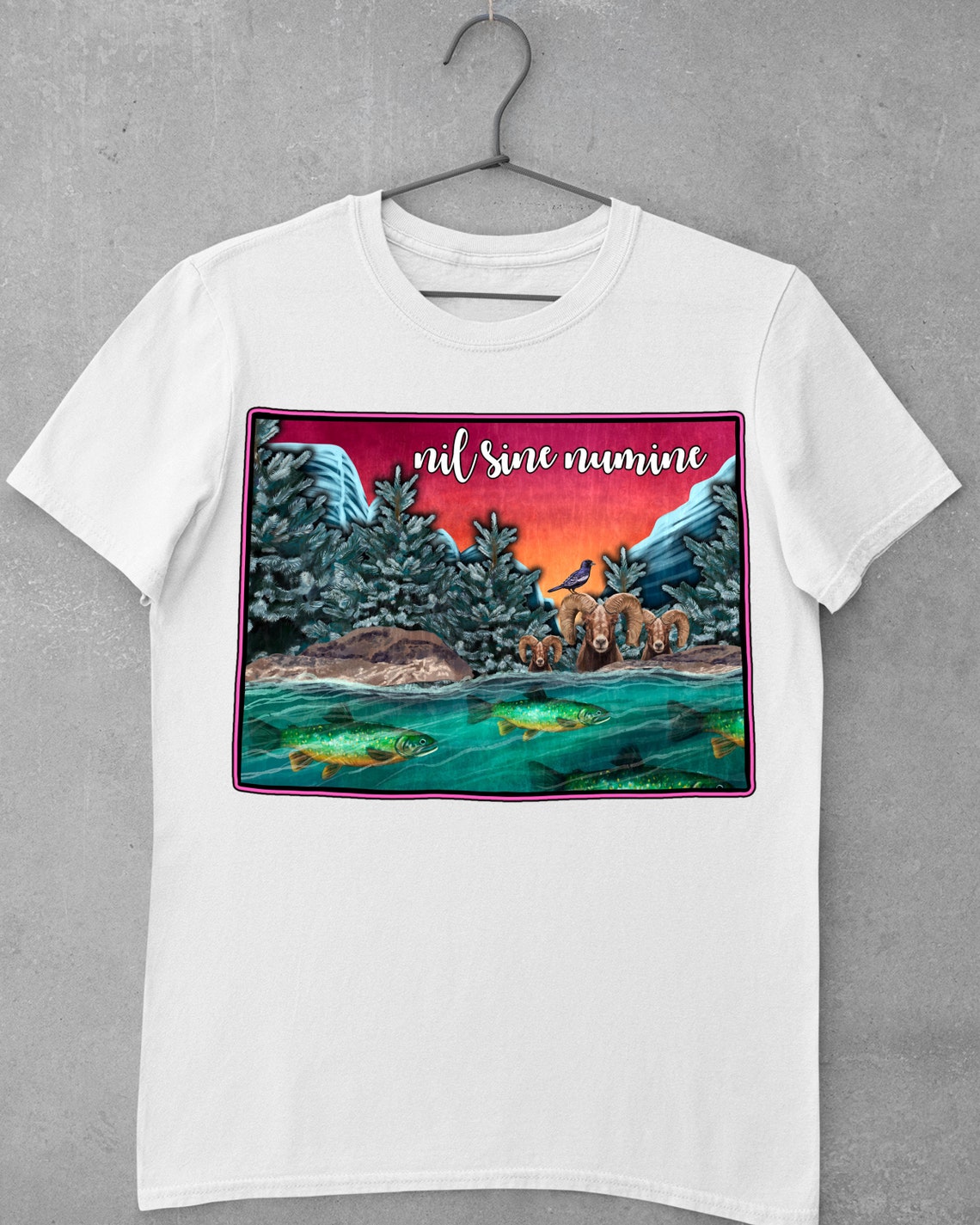 Colorado State Motto Nil sine numine Map Sublimation Design - Etsy.de