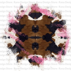 Cowhide Sublimation Design Patch Bundle, Western Png,distressed Cowhide ...