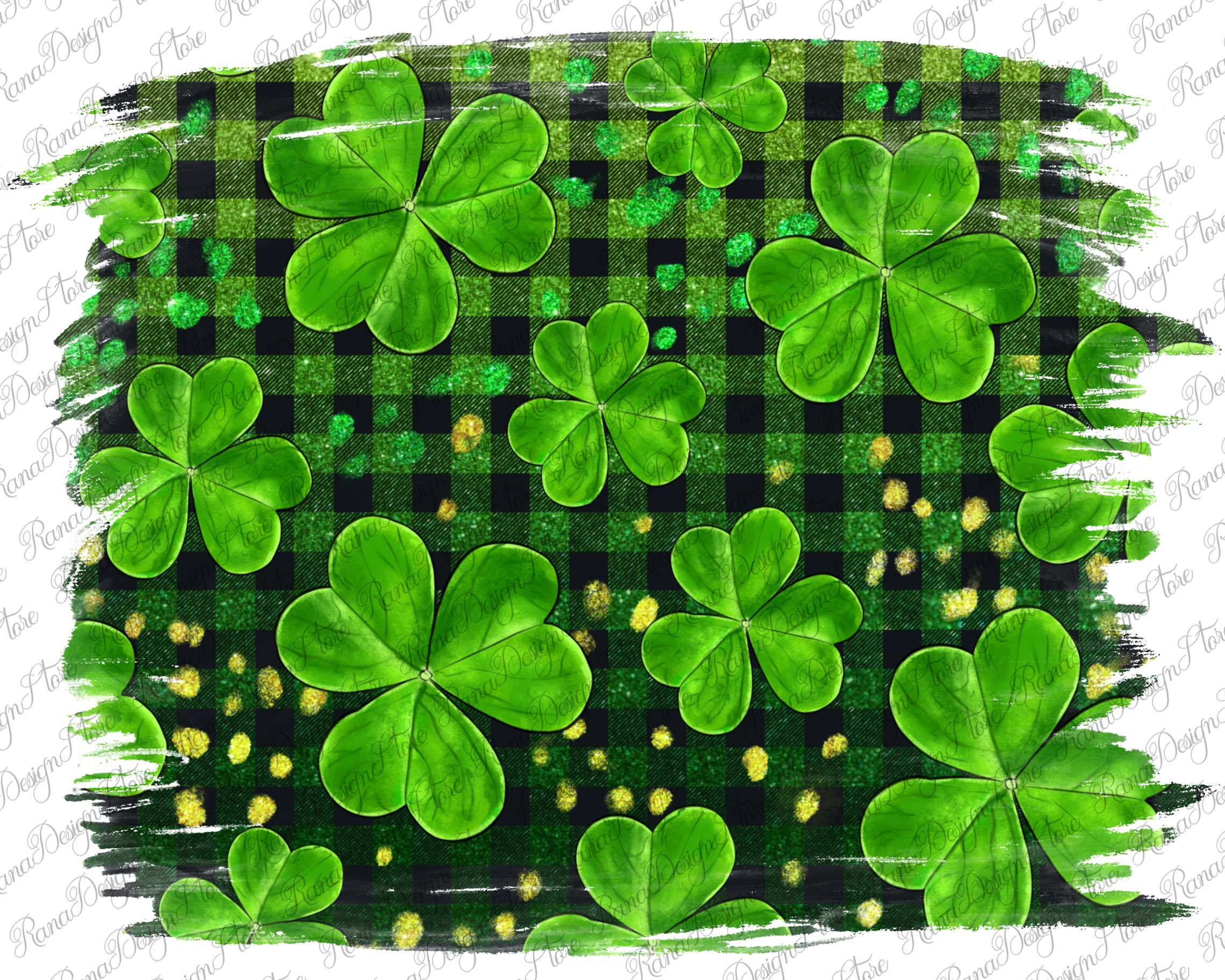 Shamrock And Rainbow Background