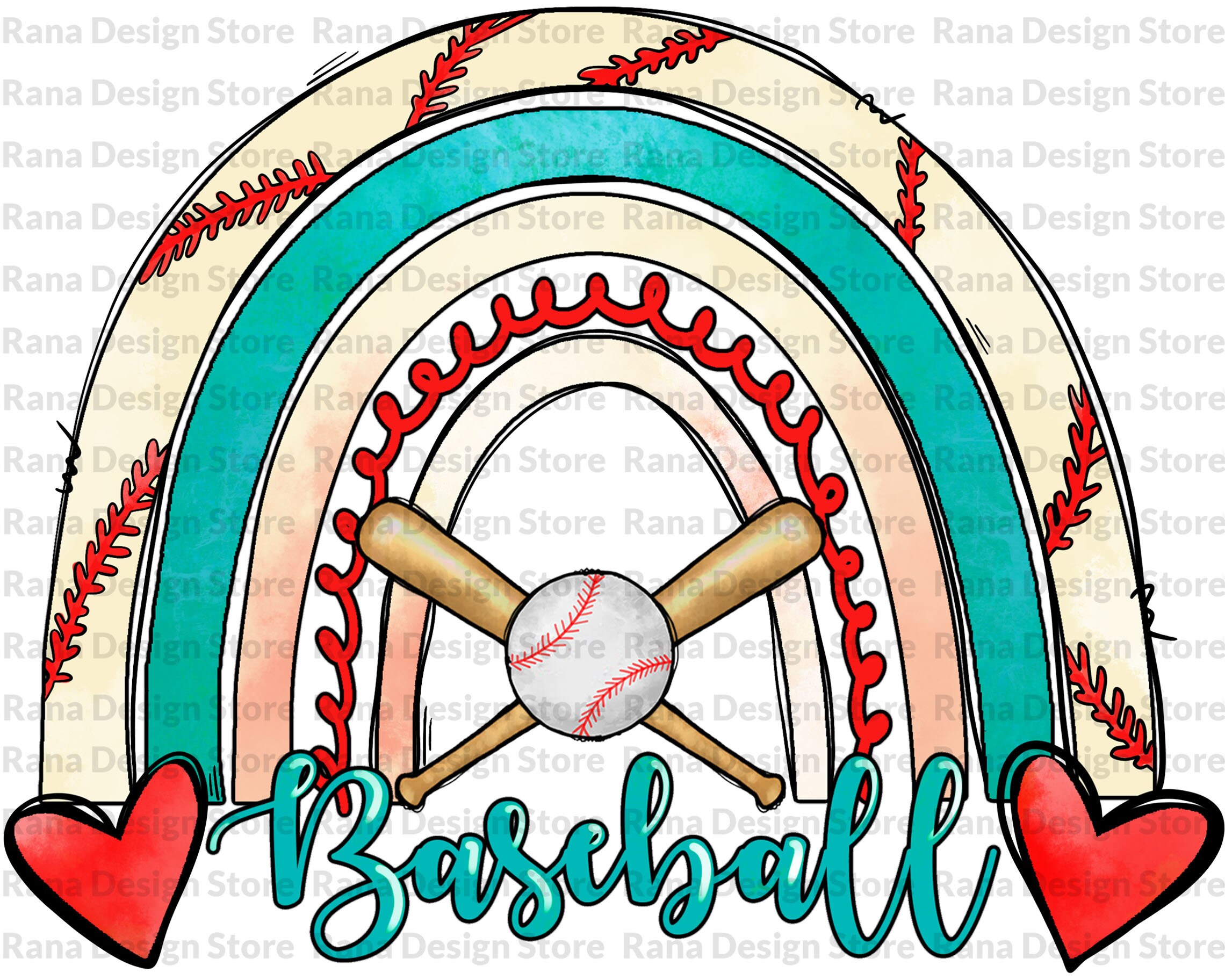 Baseball Rainbow PNG Design, Baseball Png,sport Rainbow,rainbow Png ...