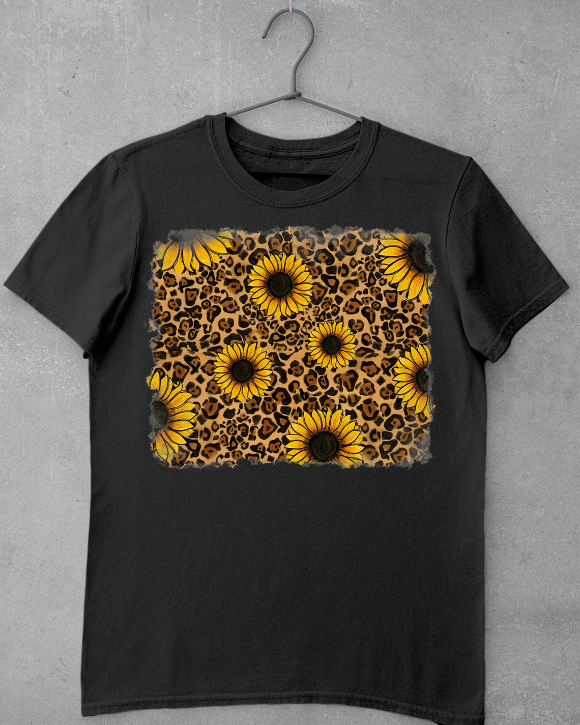 Leopard Sunflowers Background Sunflower Png Western - Etsy