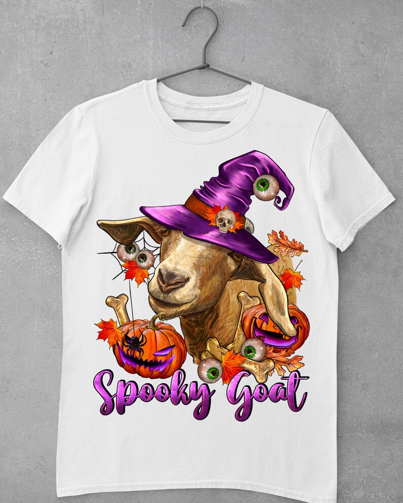 Spooky Goat Png Sublimation Design, Halloween Vibes Png,halloween Goat ...