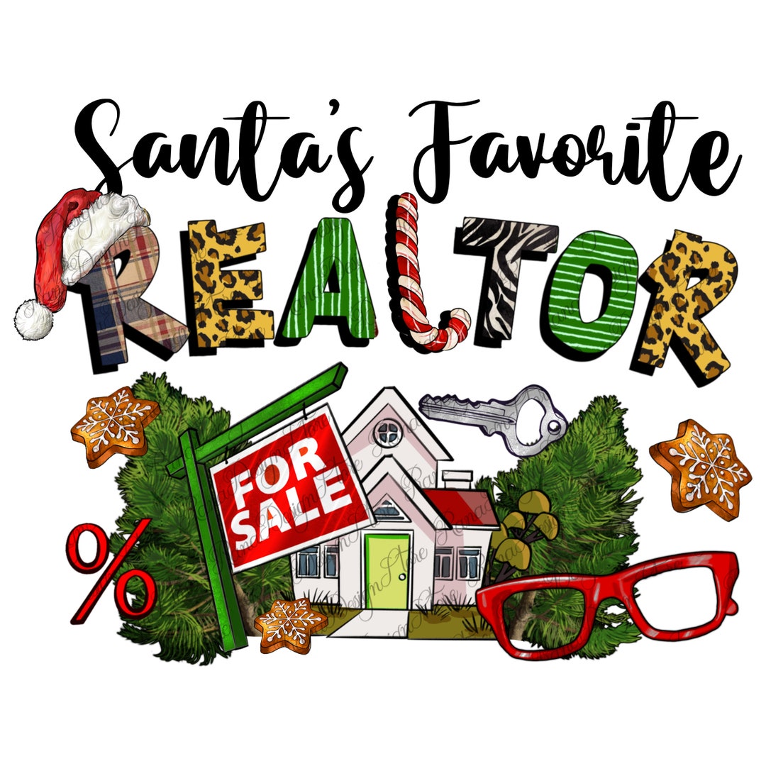 Santa's Favorite Realtor Png Sublimation Design Download, Christmas Png ...