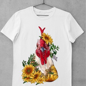 Sunflower Leopard Rooster Png Sublimation Design, Rooster Png, Western ...
