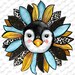 Penguin Sunflower Png Sublimation Design Penguin Png Penguin - Etsy