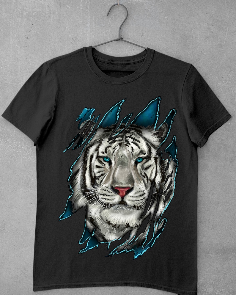 White Tiger Scratch Mark Png Sublimation Design Animals - Etsy