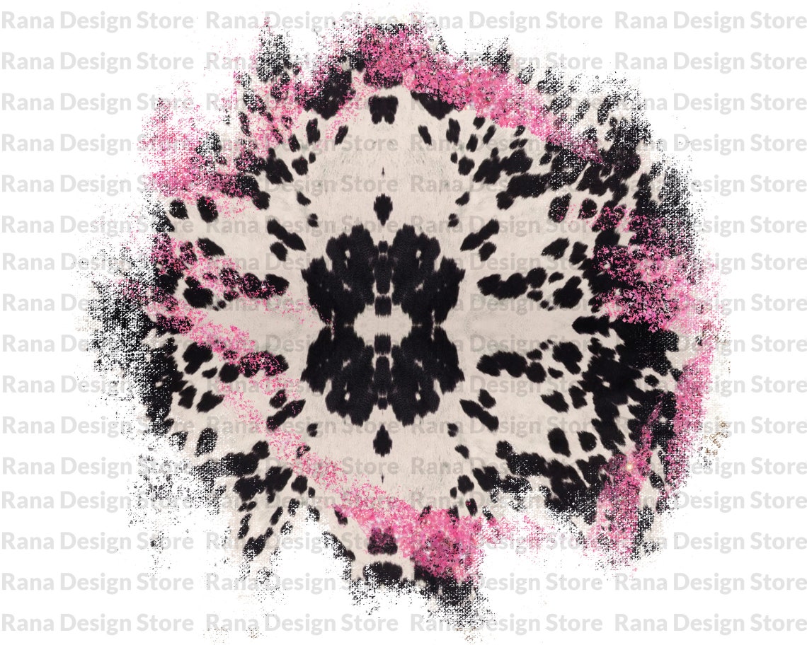 Cowhide Sublimation Design Patch Bundle, Western Png,distressed Cowhide ...