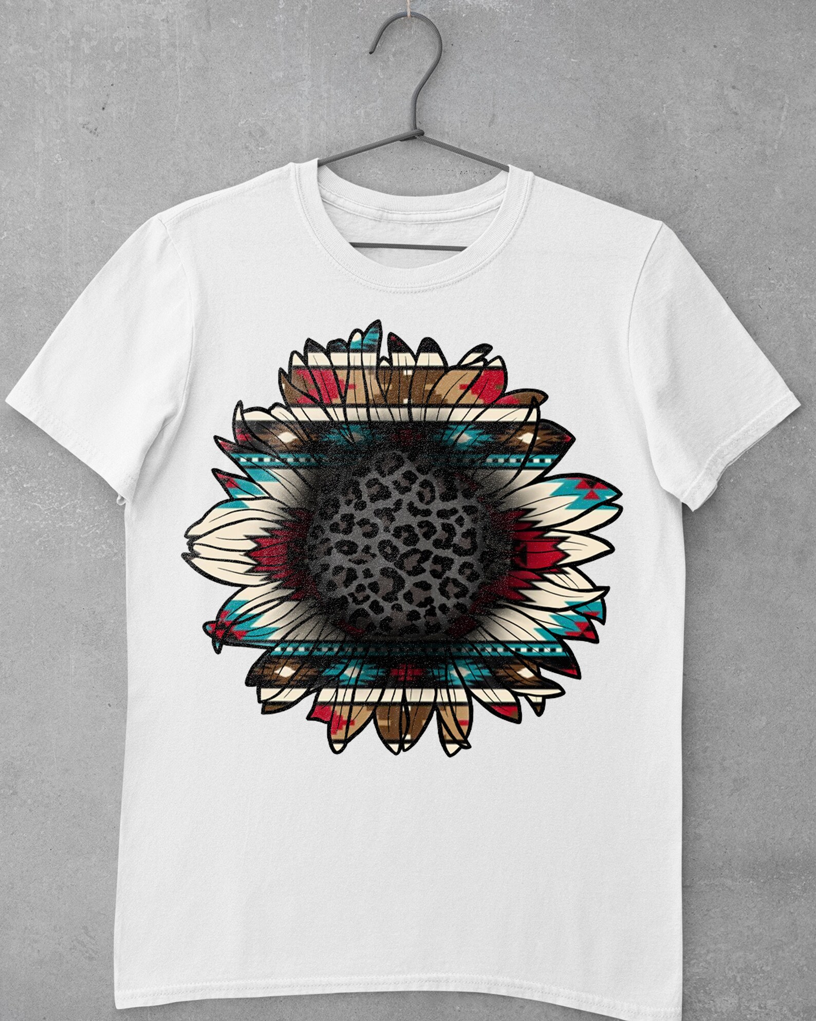 Aztec Sunflower Png Western Aztec Sunflower Print and - Etsy
