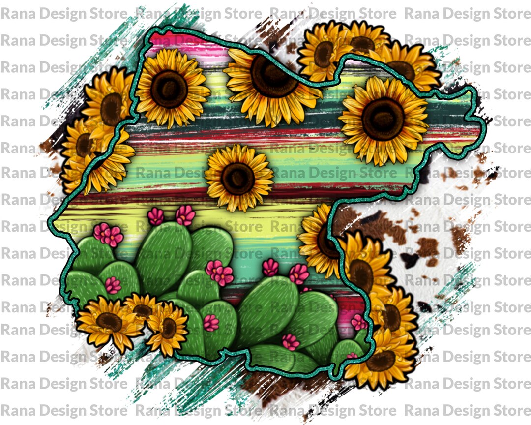 Serape Guanajuato Sunflower Flag, Guanajuato, Sunflower, Western Cactus ...